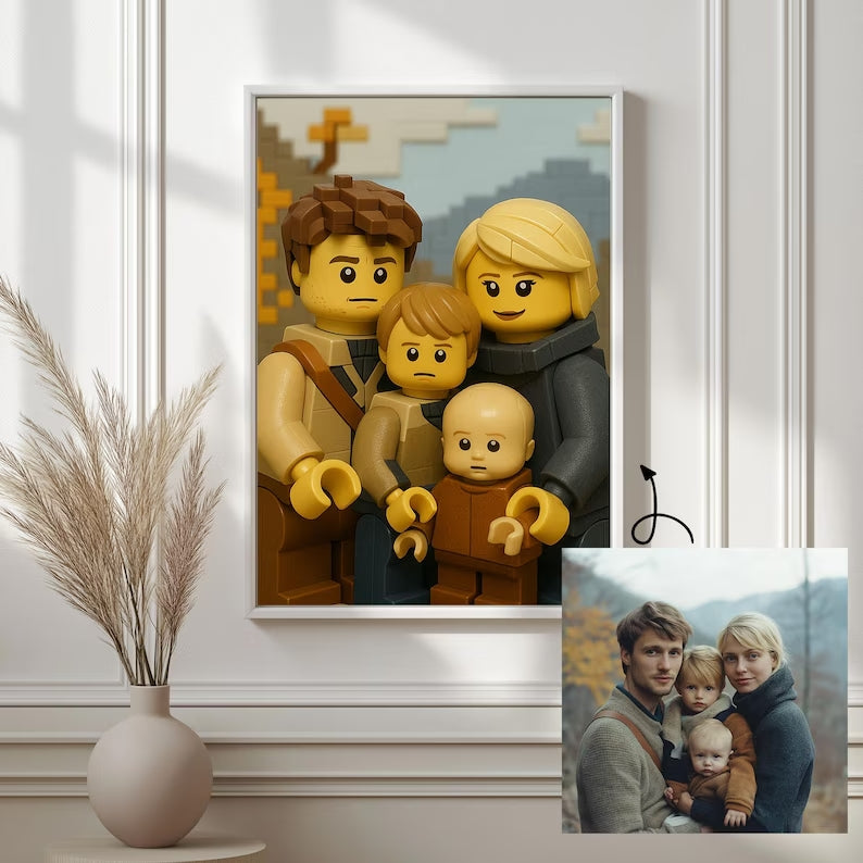 Personalized Lego Portrait – www.portraitgift.com